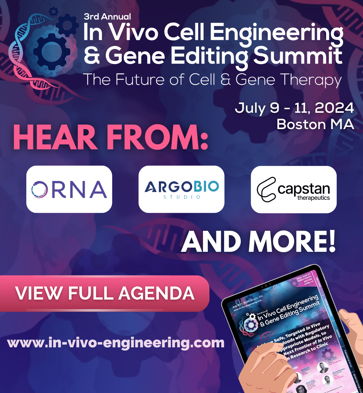 3rd In Vivo Cell Engineering & Gene Editing Summit • Biopharma Asia