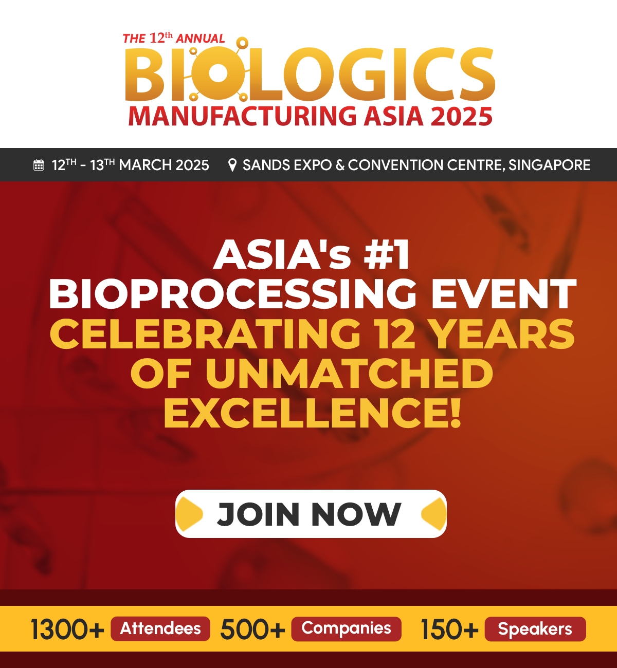 12th Annual Biologics Manufacturing Asia (BMA) 2025 • Biopharma Asia